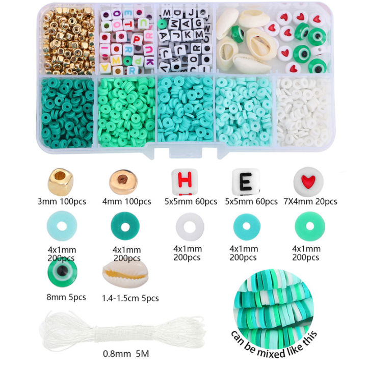 Beads Kit|Diy r Jewelry Making| 4mm Soft Pottery Letter Beads Mixed ...
