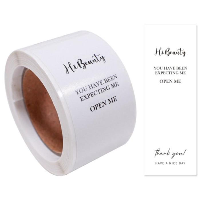 100pcs/roll This Package Is Happy To See You Too Stickers Small ...