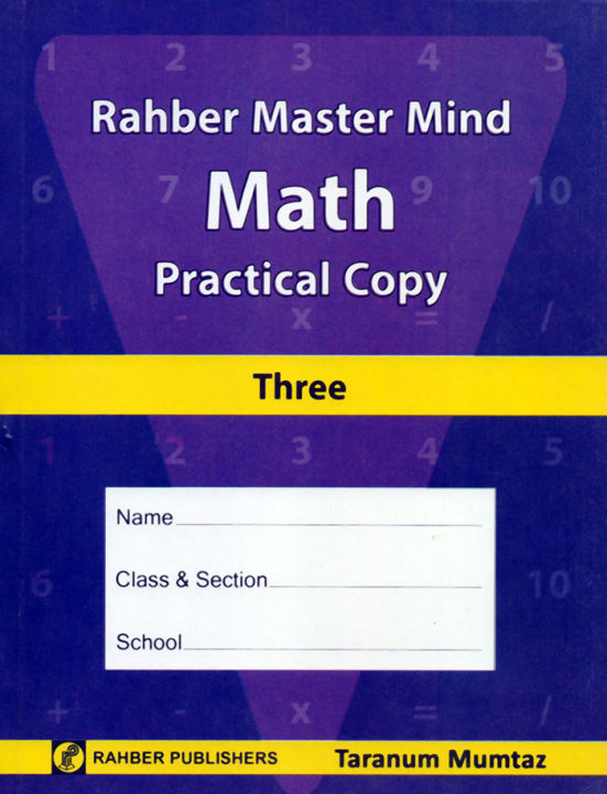 rahber master mind math practical copy book 3 | Daraz.pk
