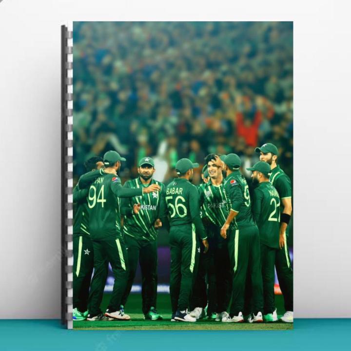 PAKISTAN CRICKET TEAM A4 (9611) NOTEBOOK | Daraz.pk