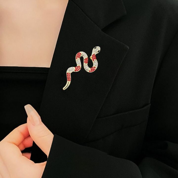 Vintage Animal Zodiac Snake Brooch Minimalist Jewelry Collar Pins ...
