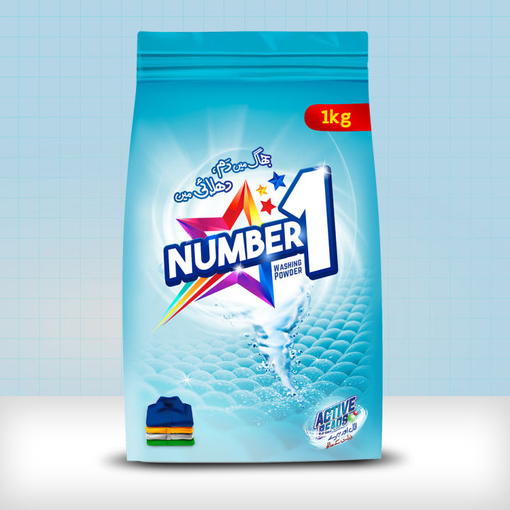 Number 1 Washing Powder - 1kg Advanced Washing Detergent for Ultimate ...