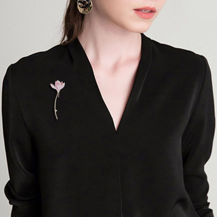 Chinese Style High-end Lotus Brooches Women Design Sense Jewelry ...