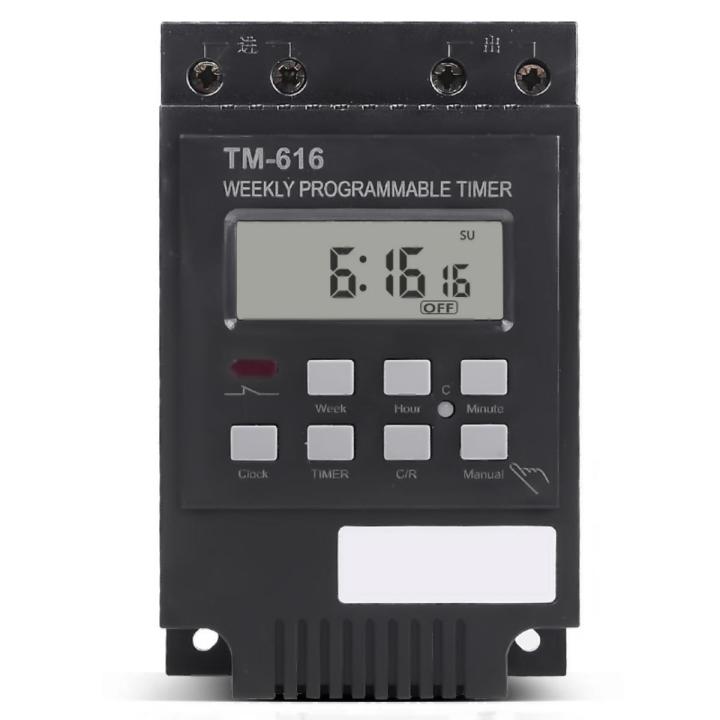 30A Load 7 Days Programmable Digital TIMER SWITCH Relay Control 220V ...