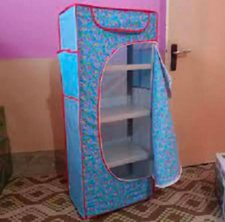 Kids Cloth Cupboard Baby Wardrobe Almari for Clothes & Toy Storage ...