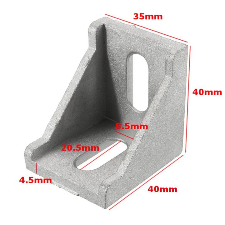 Powerful tool Suleve AJ40 4Pcs Corner Bracket Cast Aluminum Angle Corner Joint 40x40mm | Daraz.pk