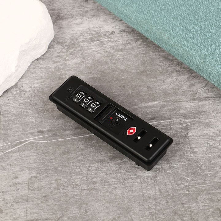 Portable TSA Customs Code Lock PC Luggage Lock Built in Sunk Lock ...