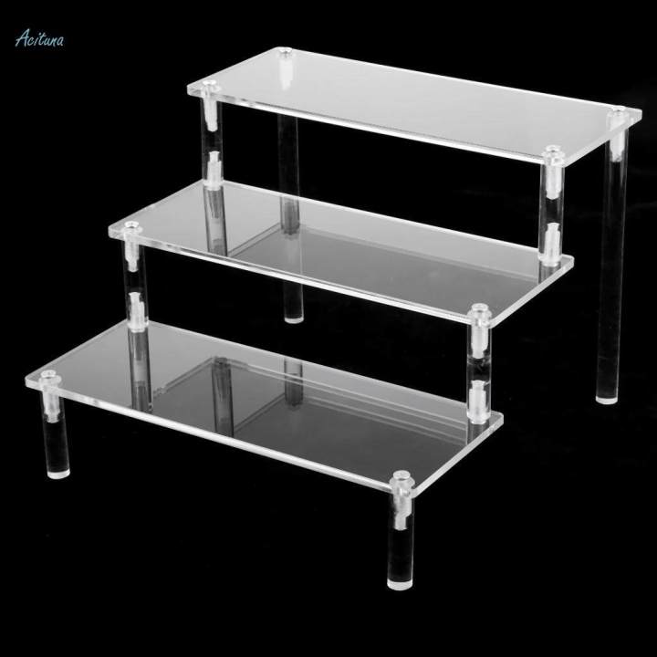 Cosmetics Storage Rack Figure Display Shelf Step Shelf Organizers 3 ...