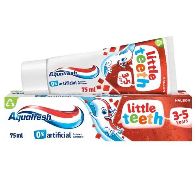 Aquafresh Little Teeth Toothpaste (3-5 Years) – Gentle Kids Toothpaste ...