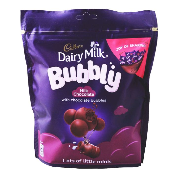Cadbury Dairy Milk Bubbly Mini Bars 202.5 GM | Daraz.pk