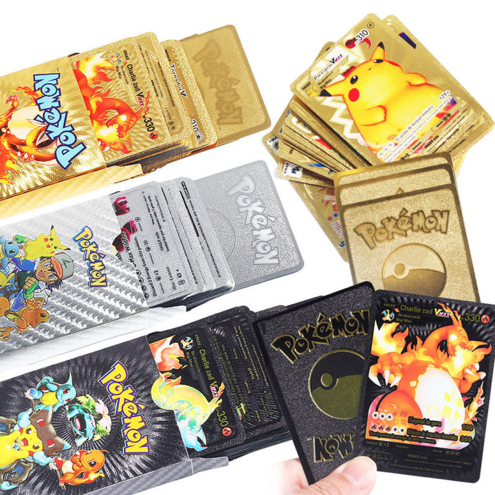 55Pcs Pokemon Card With Box German English Spanish French Card ...