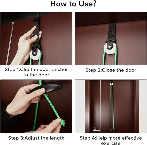 Shoulder Pulley Over The Door Physical Therapy System, Therapy Exercise ...