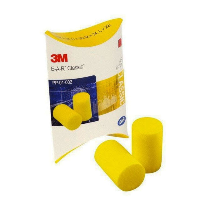 5 Pairs of E-A-R Classic Anti Noise Foam Ear Plugs Yellow Color ...