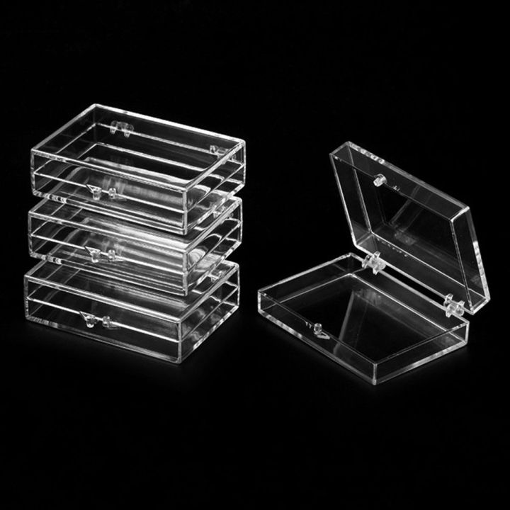 Acrylic Commemorative Coin Badge Transparent Box Lid Manicure Jewelry ...