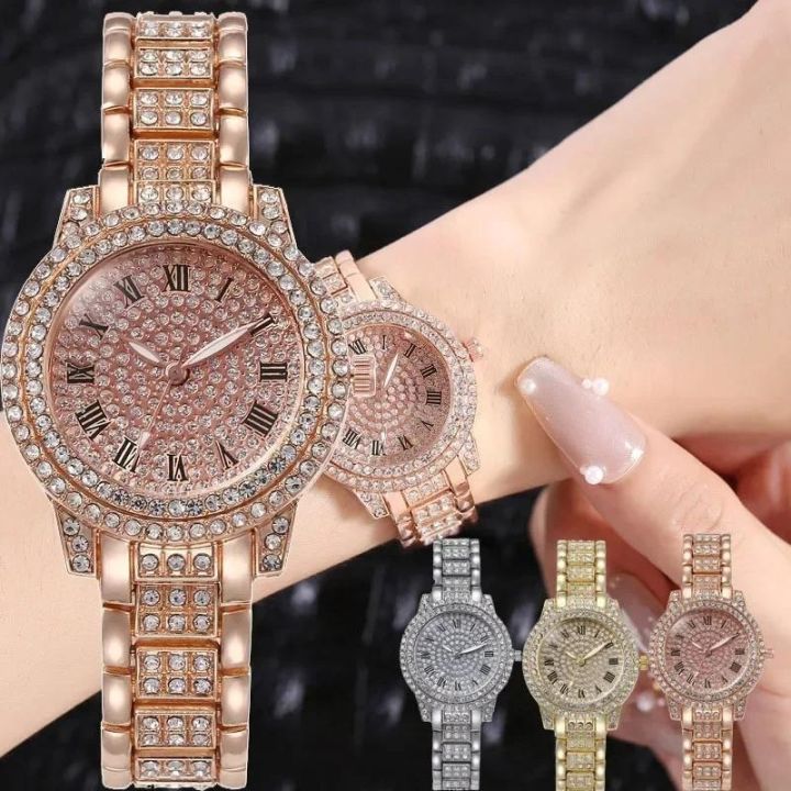 Women Luxury Watch Elegant Rhinestone Quartz Women's Watch Ladies Watch ...