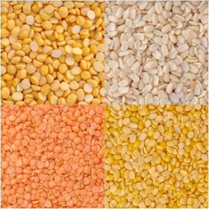 Monthly Grocery DAAL Pack of 4 (500g each) Hygienic Pack "Dal Chana ...