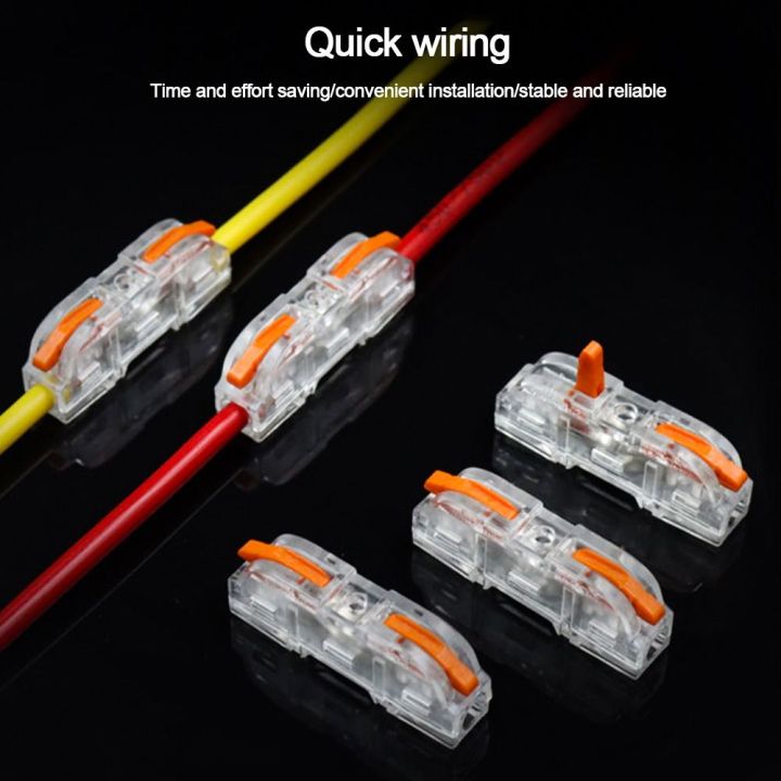 Quick Electrical Cable Splice Mini Quick Terminal Block Universal Compact Wire Connector Push In