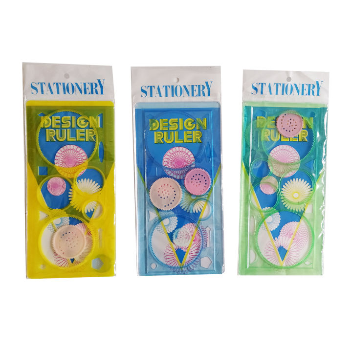 Pack Of 3 - Spirograph Geometric Ruler Stencil Design Spirograph ...