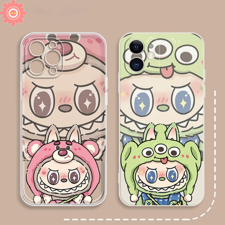 Trendy Brand Cute Pop Mart Cartoon Labubu Lotso Case Compatible for ...