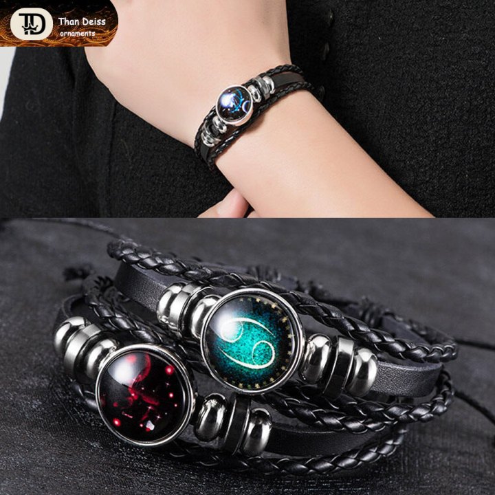 SL Fashion Bracelet Twelve Constellation Bracelet Men and Women ...