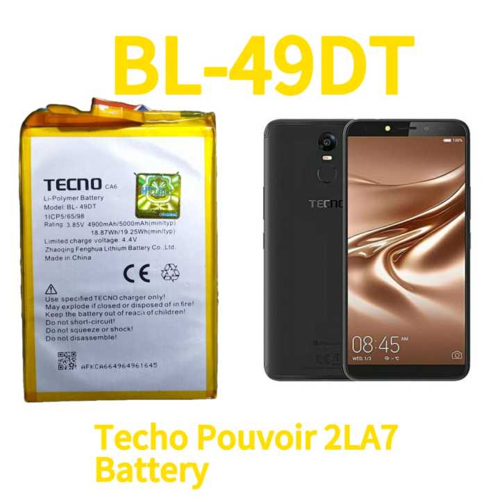 Techno Pouvoir 2LA7 Battery, Techo Pouvoir 2LA7 Pro Battery,BL-49DT ...