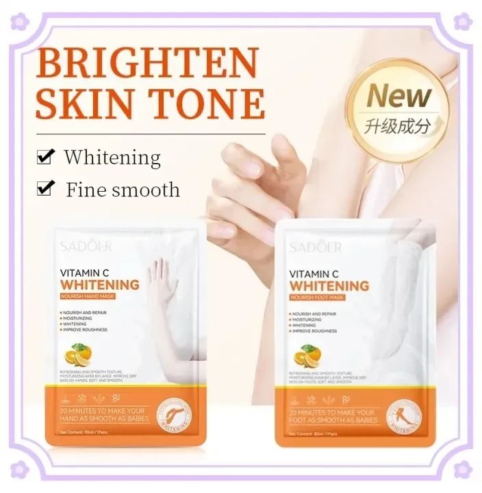 Pack of 2 Hand & Food Mask Leg Anti Crack Whitening And Moisturizing ...