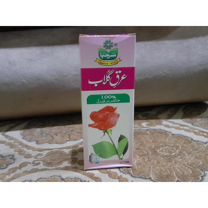 MARHABA ARQ E GULAB (ROSE WATER ) 120ml | Daraz.pk