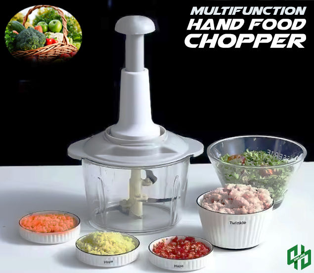 Manual Food Chopper 1500ML – Hand Chopper Machine 1.5L – Vegetable ...