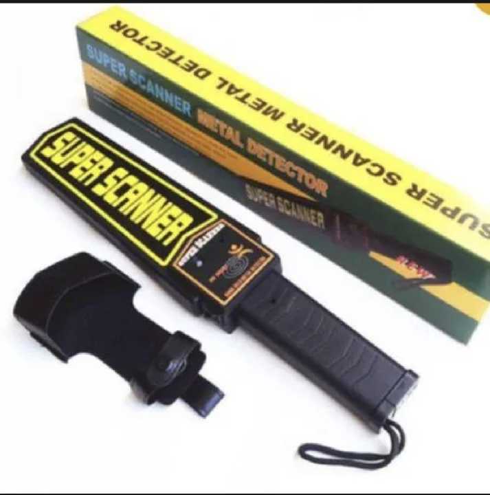 Hand Held Super Scanner Metal Detector with battery | Daraz.pk