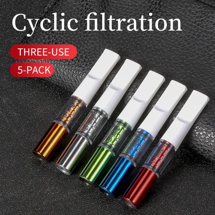 5Pcs/Box Recycle Cleanable Filter Food Grade Holder Mouthpiece Cleaning ...