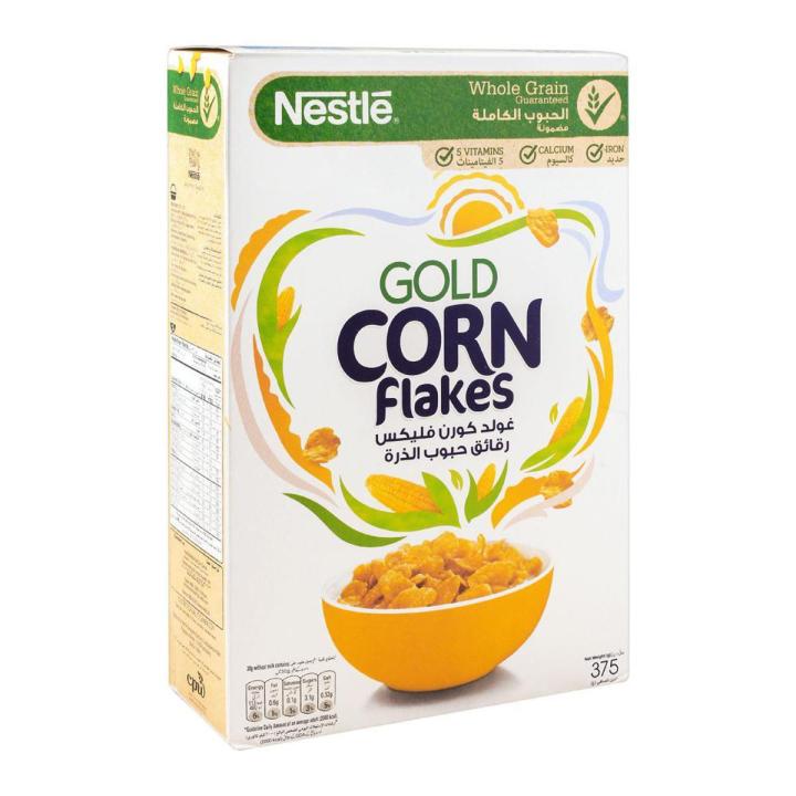 Nestle Gold Corn Flakes, Whole Grain, 375g (𝐢𝐦𝐩𝐨𝐫𝐭𝐞𝐝 & 𝐨𝐫𝐢𝐠𝐧𝐚𝐥) | Daraz.pk
