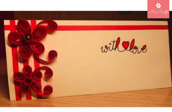 Hand Quilled Fancy Salami Envelope, Eidi Envelope, Customised Envelope ...