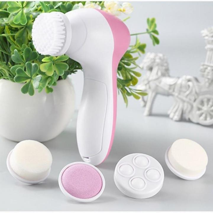 5-in-1 Electric Face Wash Brush | Facial Cleansing Device & Pore ...