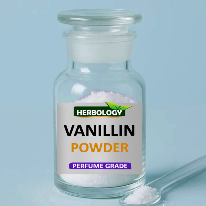 Herbology Vanillin Powder – Sweet Vanilla Aroma Chemical for Perfume ...