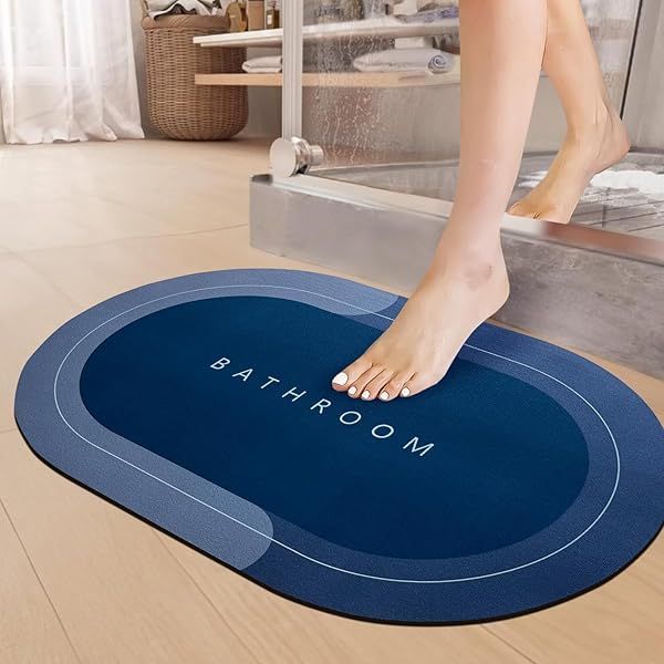 Non-Slip Waterproof Bathroom Mats Set | Absorbent Plush Bath Rugs for ...