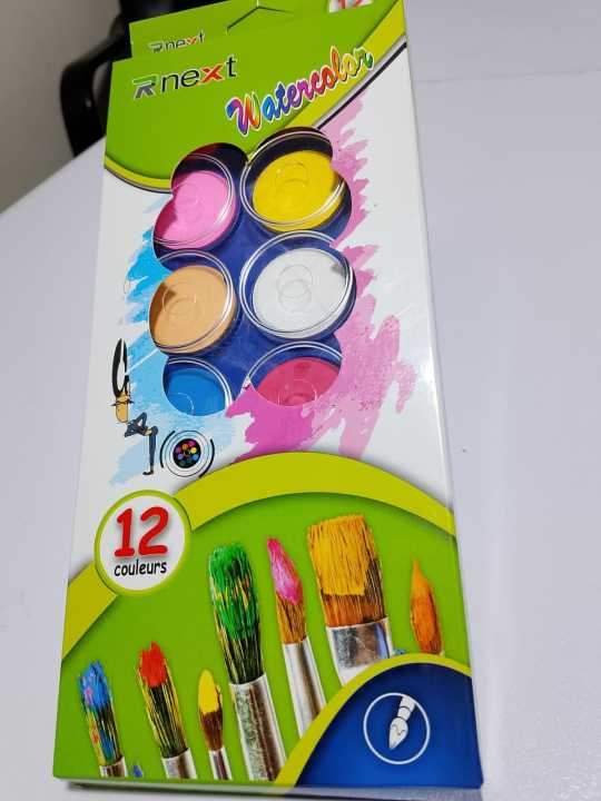 R Next 16-Color, 12-Color Watercolor Paint Set with Brush | Daraz.pk