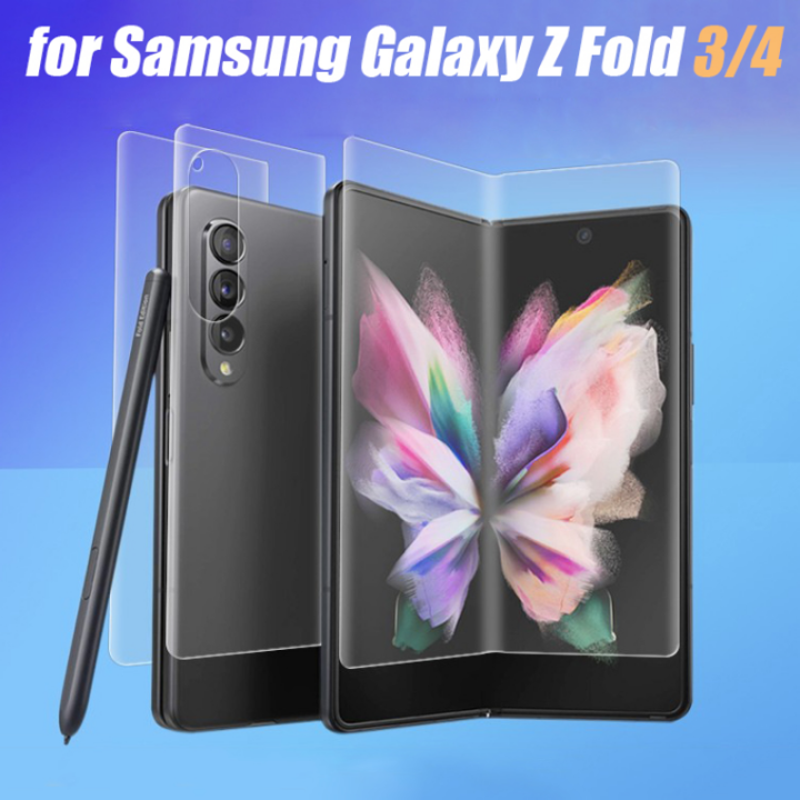 Soft Hydrogel Protective Film for Galaxy Z Fold 3/4 HD Screen Full ...