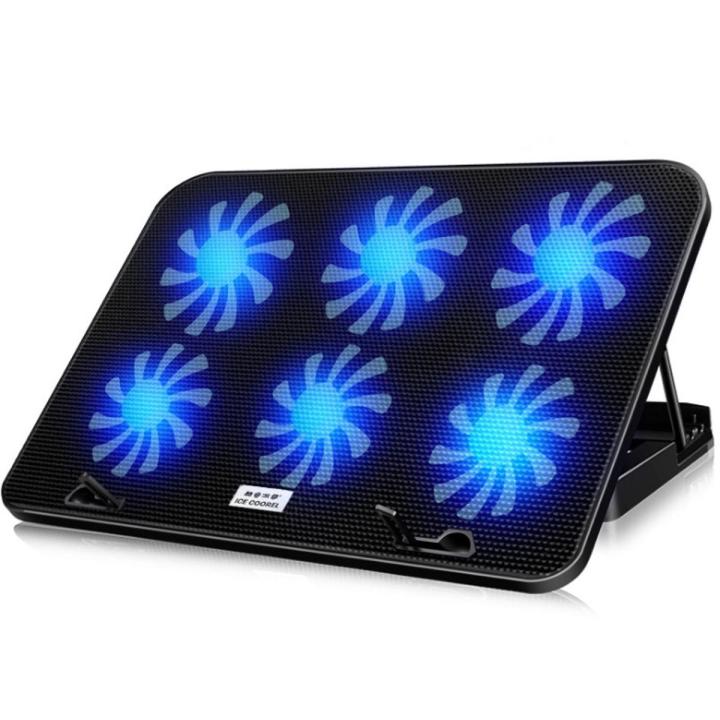 Effective cooling 6 Fan 2 USB Laptop Cooler Cooling Pad Notebook ...