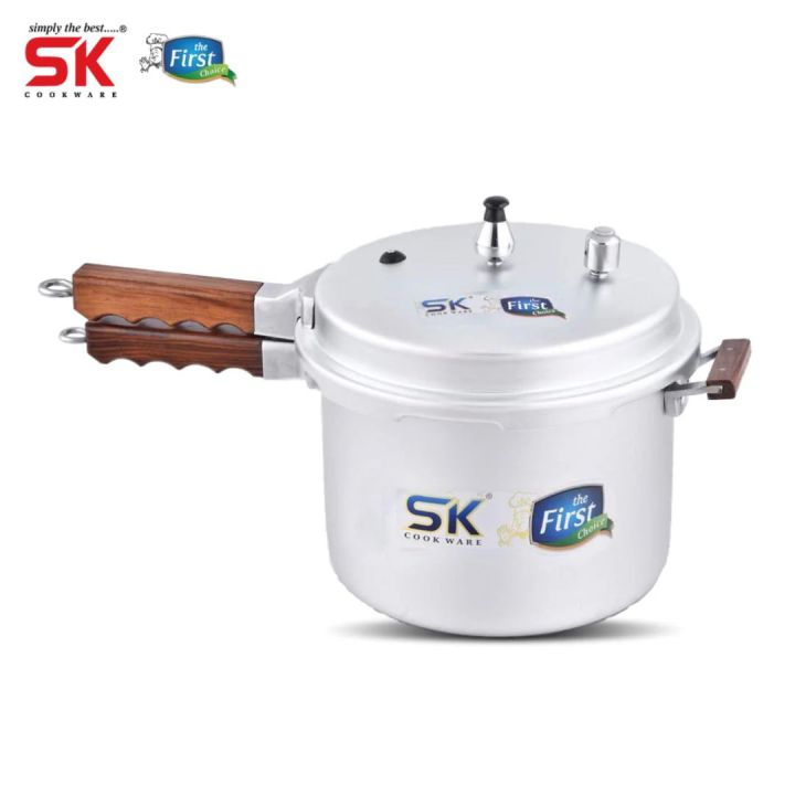 Wood Handle Pressure Cooker – SK Cookware Rose Wood Pressure Cooker ...