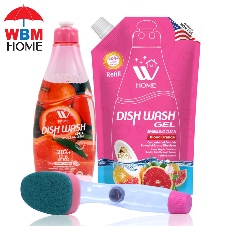 (Pack of 3) WBM Kitchen Care Kit | Dish Wash Refill, Dish Wash liquid ...