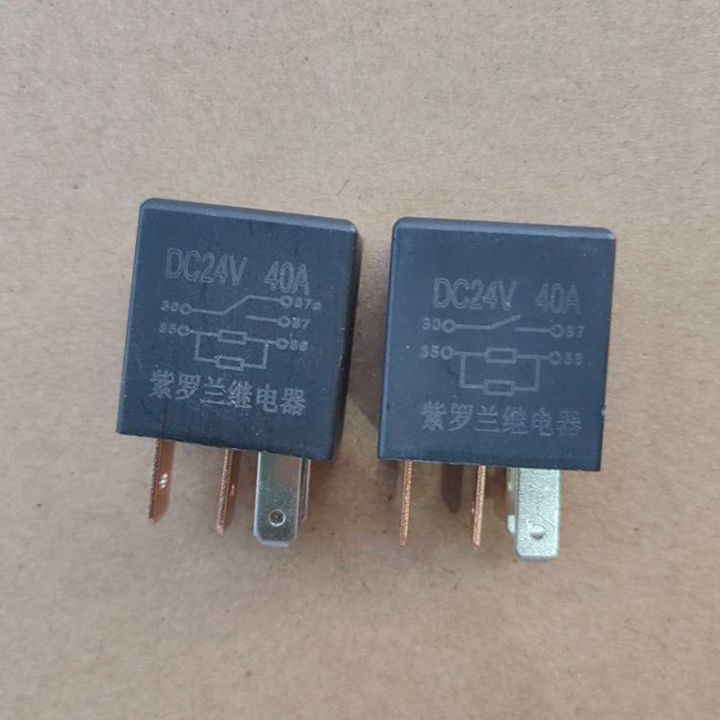 Car Relay DC 24V 40A Rated Current 1NO 1NC SPDT 4/5 Pins Automotive ...