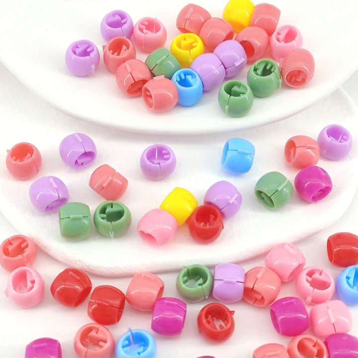 60PCS Mini Candy Color Hair Clips for Girls – Plastic Hairpins and Claw ...