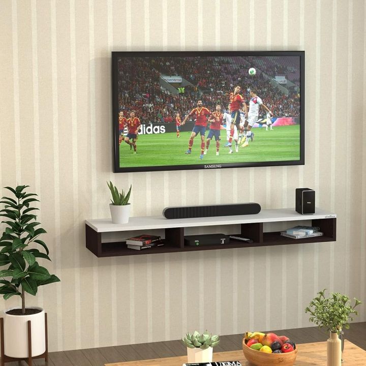 Cruze Engineered Wood Wall Mount TV Unit/TV Stand/Wall Set Top Box ...