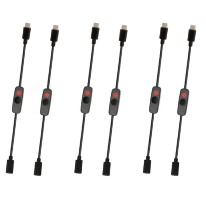 OYPFXMI Power Switch USB Type C with Indicator Light Male to Female USB ...