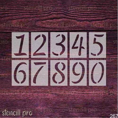 Number Stencils for Painting on Wood, Floor, Wall, Tile Fabric | Daraz.pk