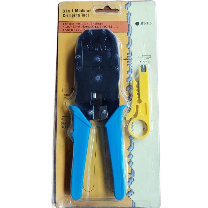 Modular Crimping Tools 3 in1 | With Mini Portable Wire Stripper Knife ...