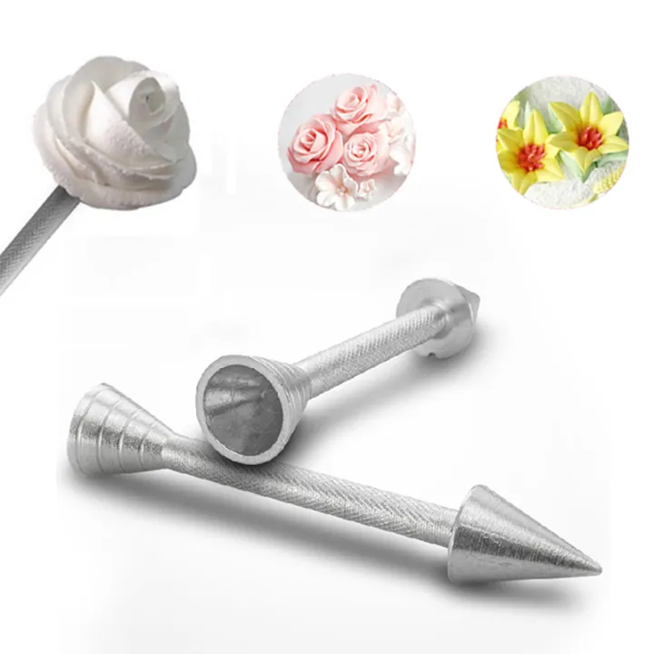 Roses Flower Holder Decoration Pastry Sticks Baking Cone Piping Cake ...