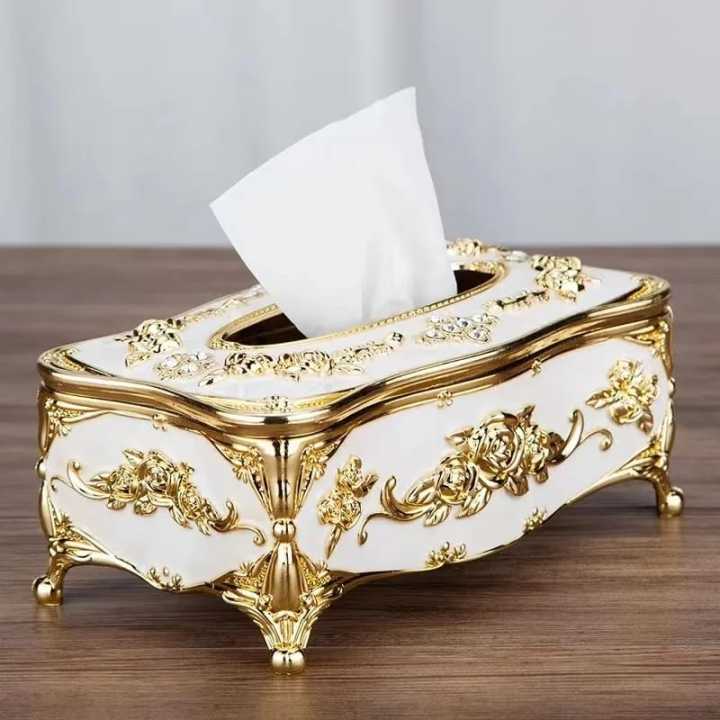 European Hotel Kitchen Rectangular Fancy Table Facial Tissue Box Cover ...