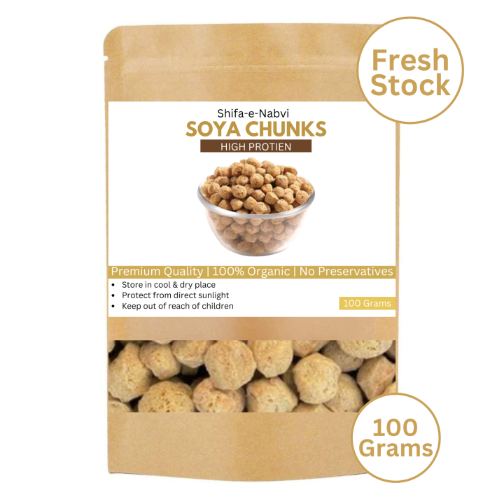 100g Soya Chunks | Pure Vegetarian Protein Source | Healthy ...