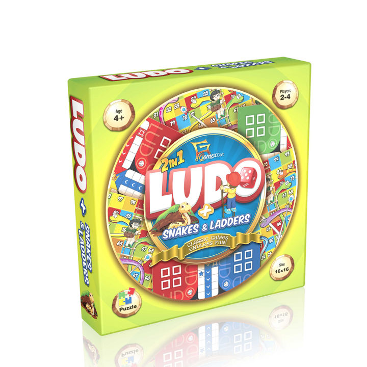 Large Puzzle Ludo Box SnakeS & Ladders 2 in1 | Daraz.pk